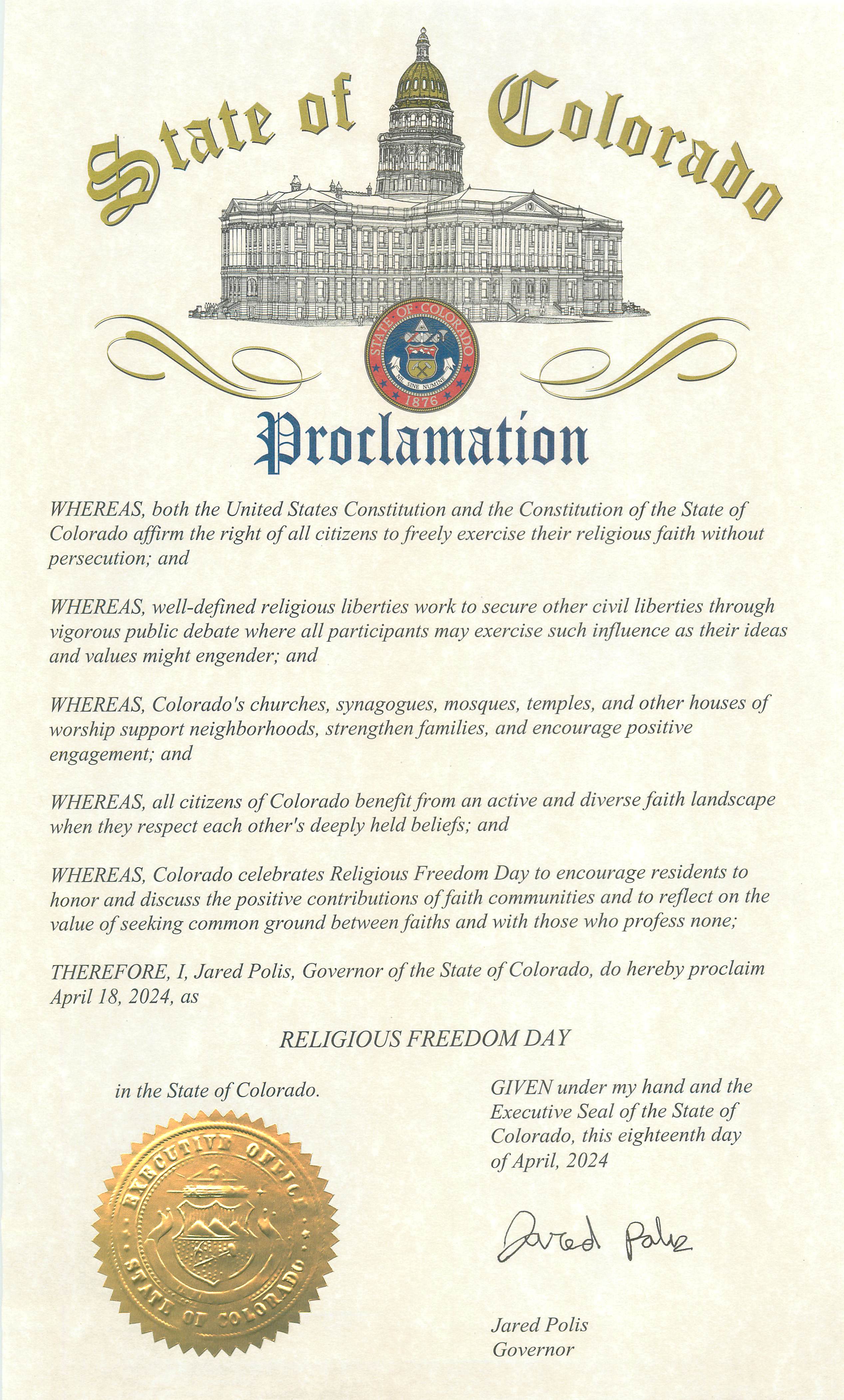 About Colorado Religious Freedom Day – Colorado Religious Freedom Day
